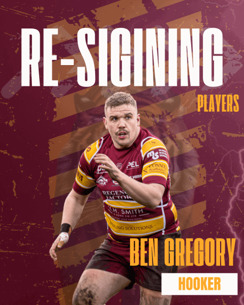 ️ RE-SIGNED: BEN GREGORY 💥 | Sedgley Park Tigers